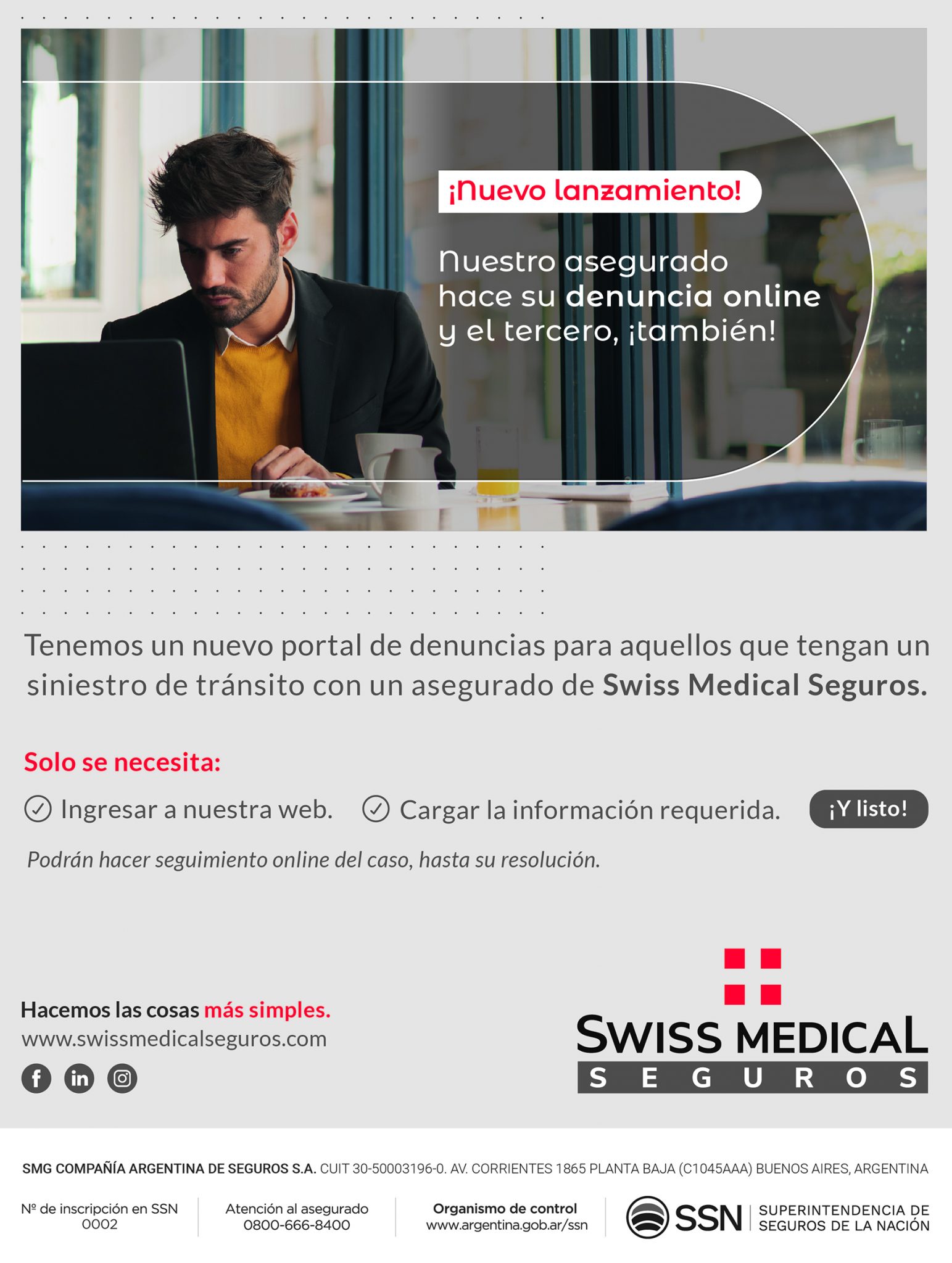 Swiss Medical Seguros simplifica reclamos mediante un portal para realizar denuncias de terceros ...