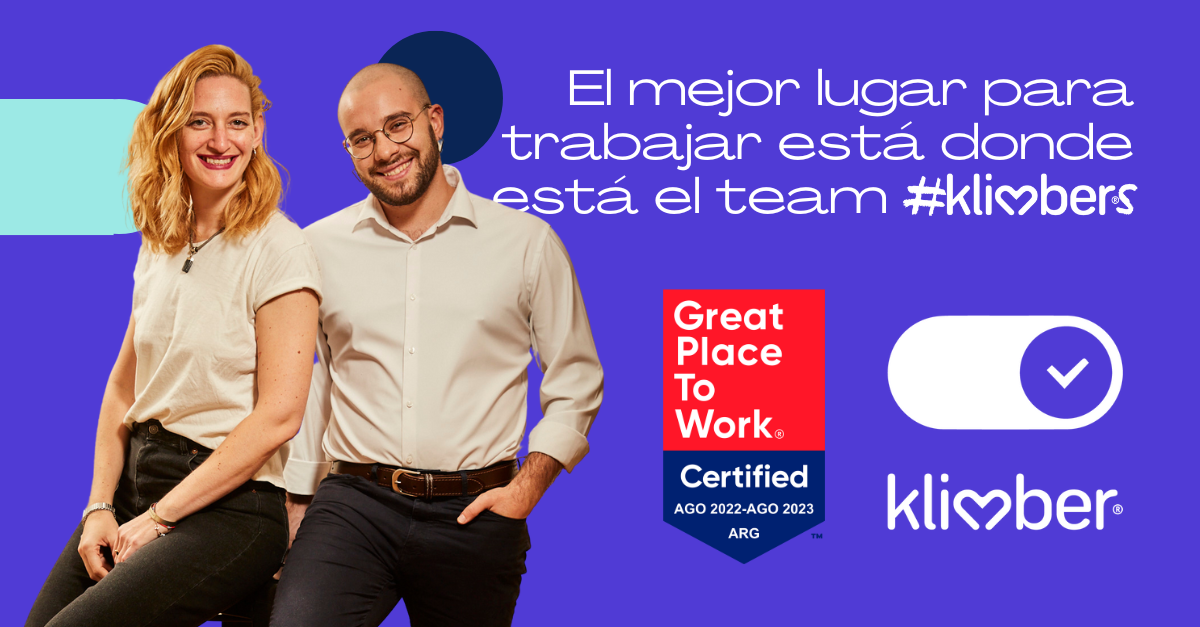 Klimber fue distinguida como uno de los mejores lugares para trabajar - 100% SEGURO